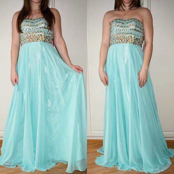 Mori Lee | Dresses | Nwt Mori Lee By Madeline Gardner Sequingemstone ...